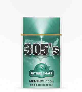 305's Filtered Cigars Menthol 100's Delivered Near You | Saucey